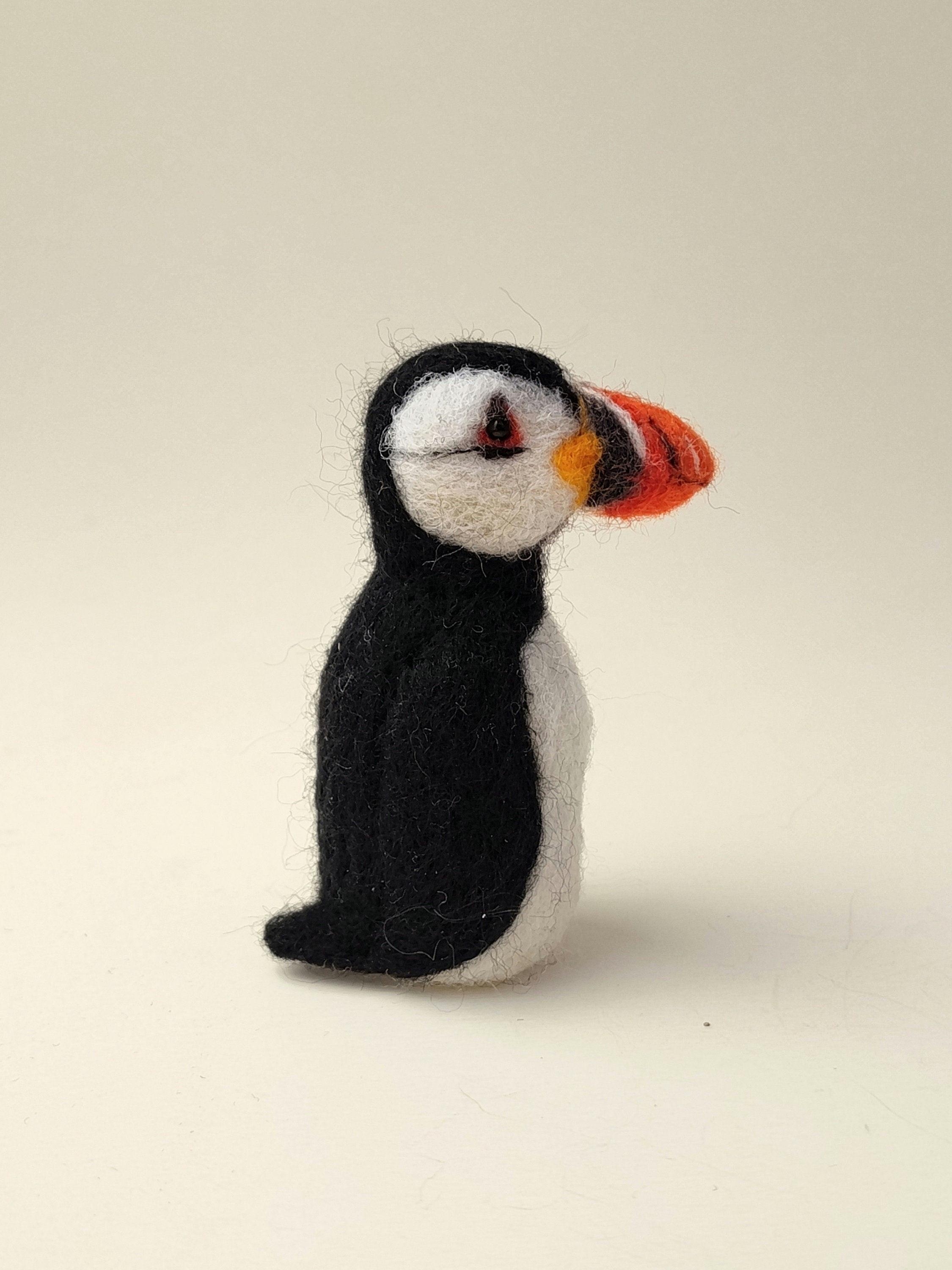 Puffin, Handmade Needle Felted Puffin, Wool Bird - Etsy