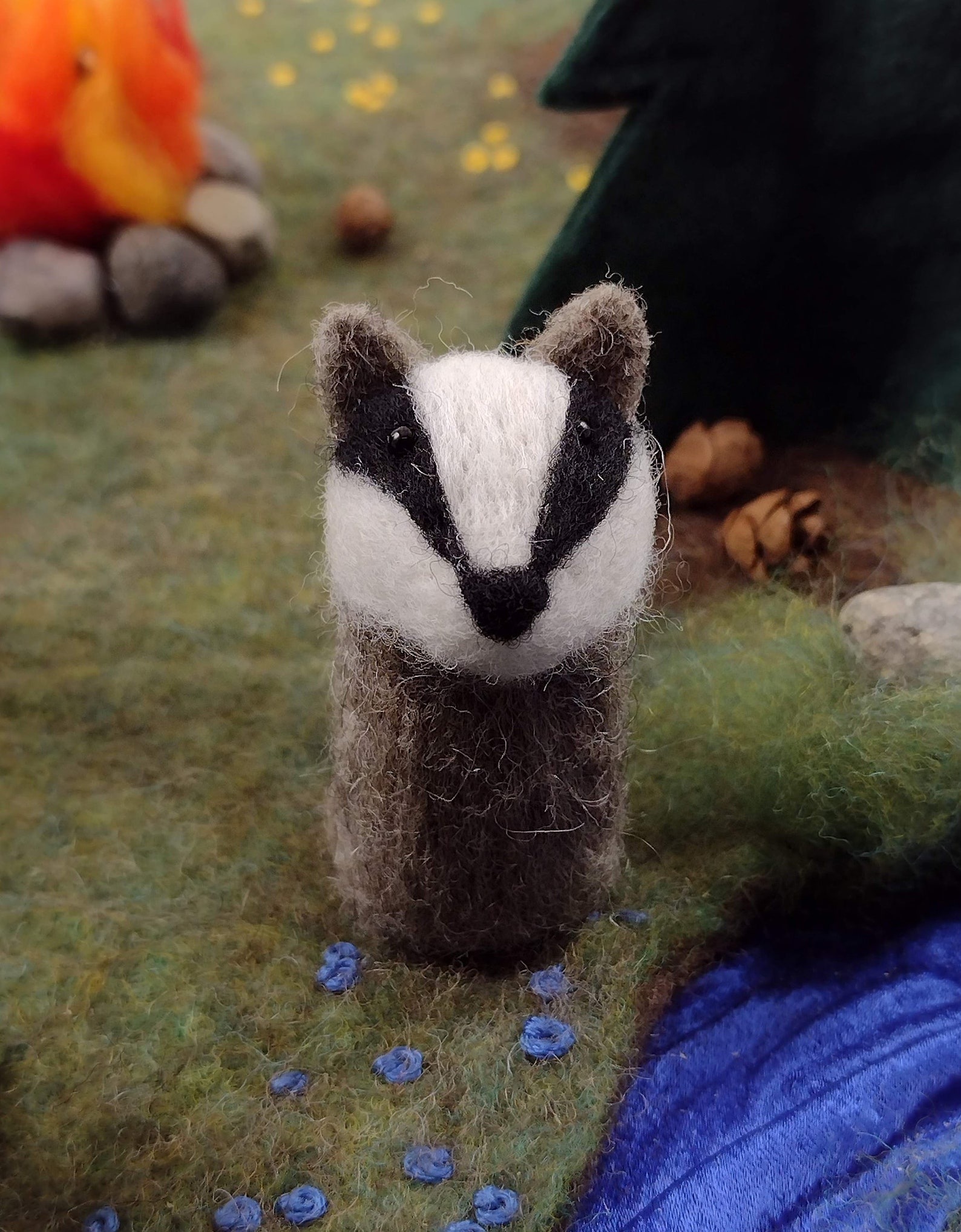 Badger; Needle Felted Badger; Woodland Badger - Etsy