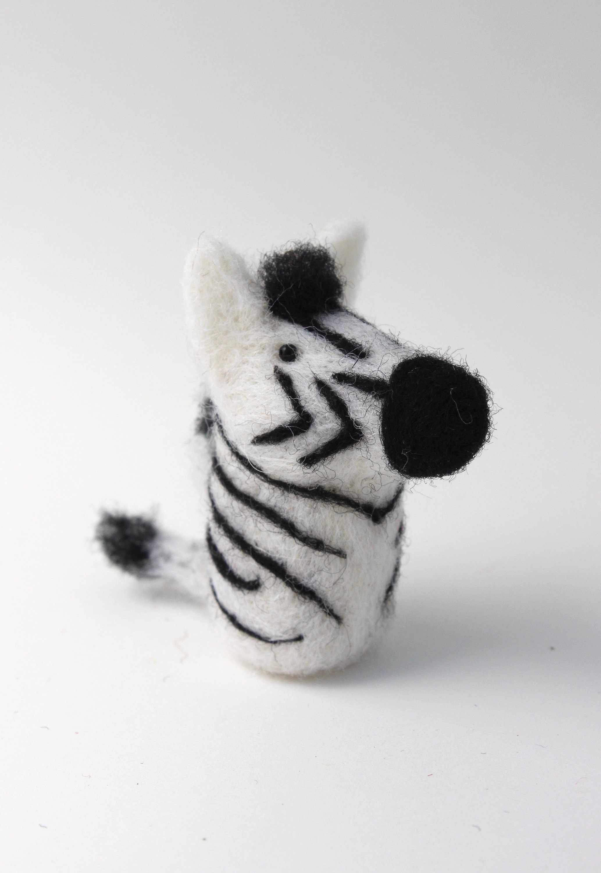 Zebra Handmade Needle Felted Wool Zebra African Wildlife | Etsy