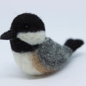 Black-capped Chickadee; Felted Bird; Handmade Bird; Felted Chickadee ...