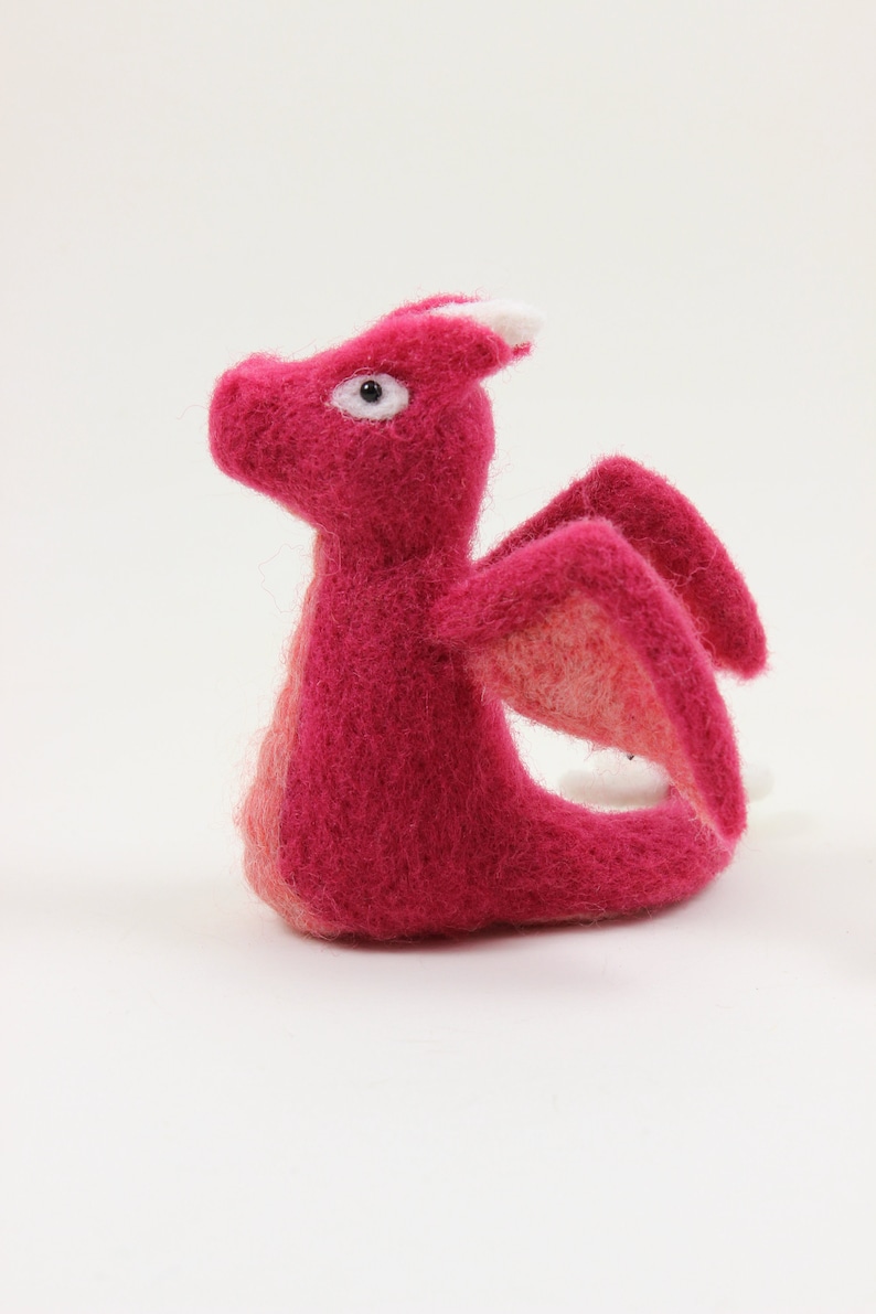 Dragon Needle Felted Wool Dragon Choose Your Color Handmade - Etsy