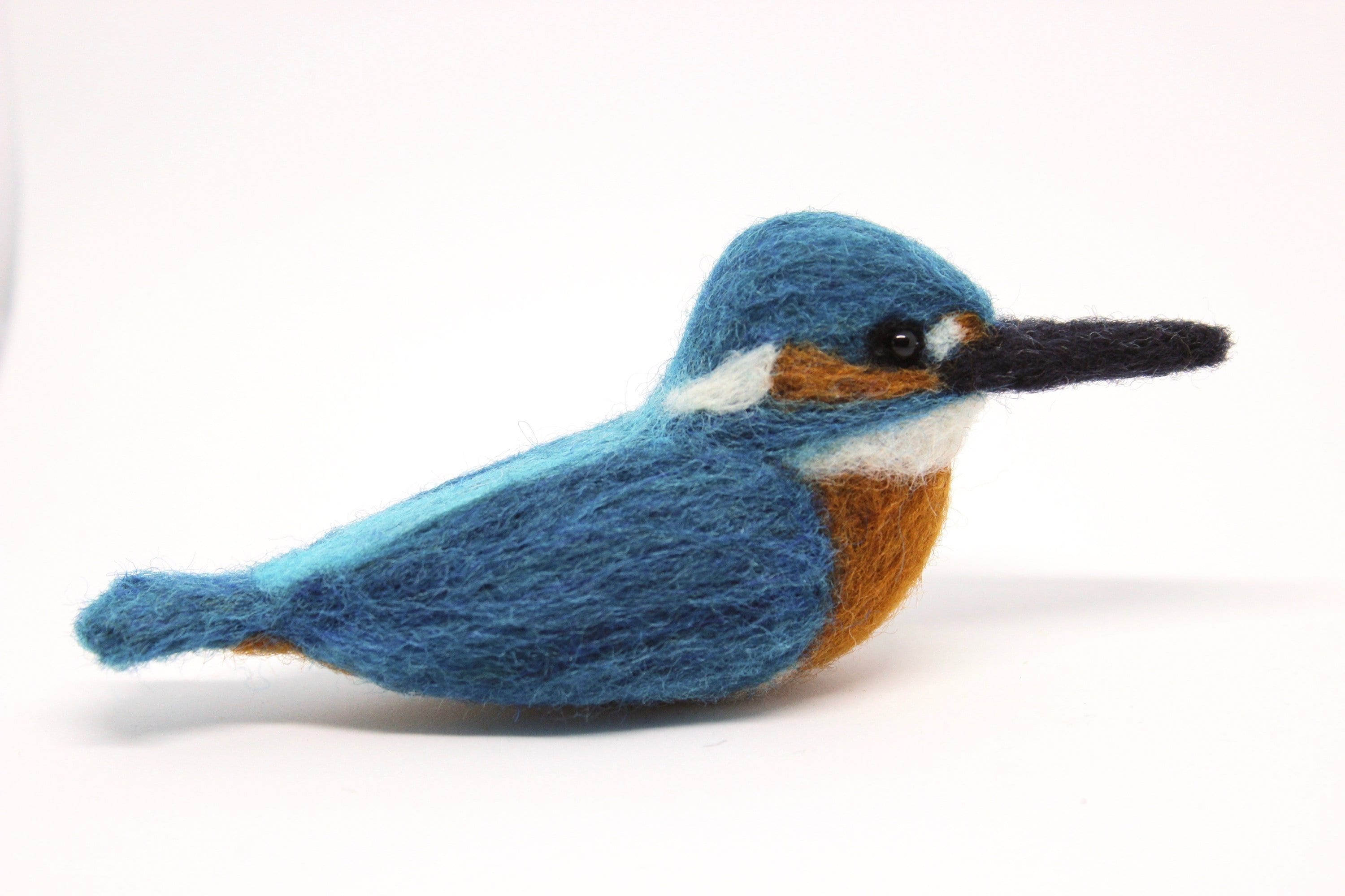 Common Kingfisher Kingfisher Bird Wool Bird Handmade Bird - Etsy