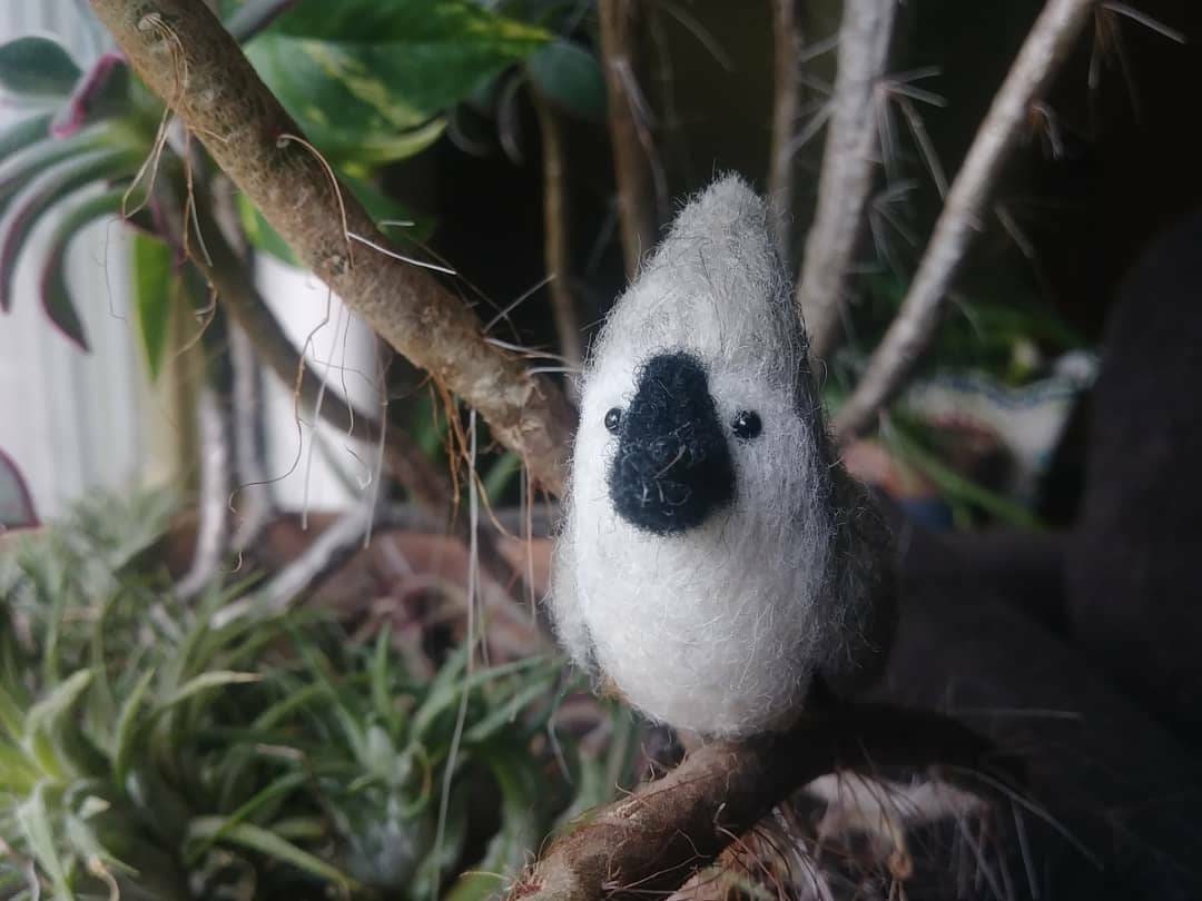 Woodland Tufted Titmouse; Needle Felted Tufted Titmouse - Etsy