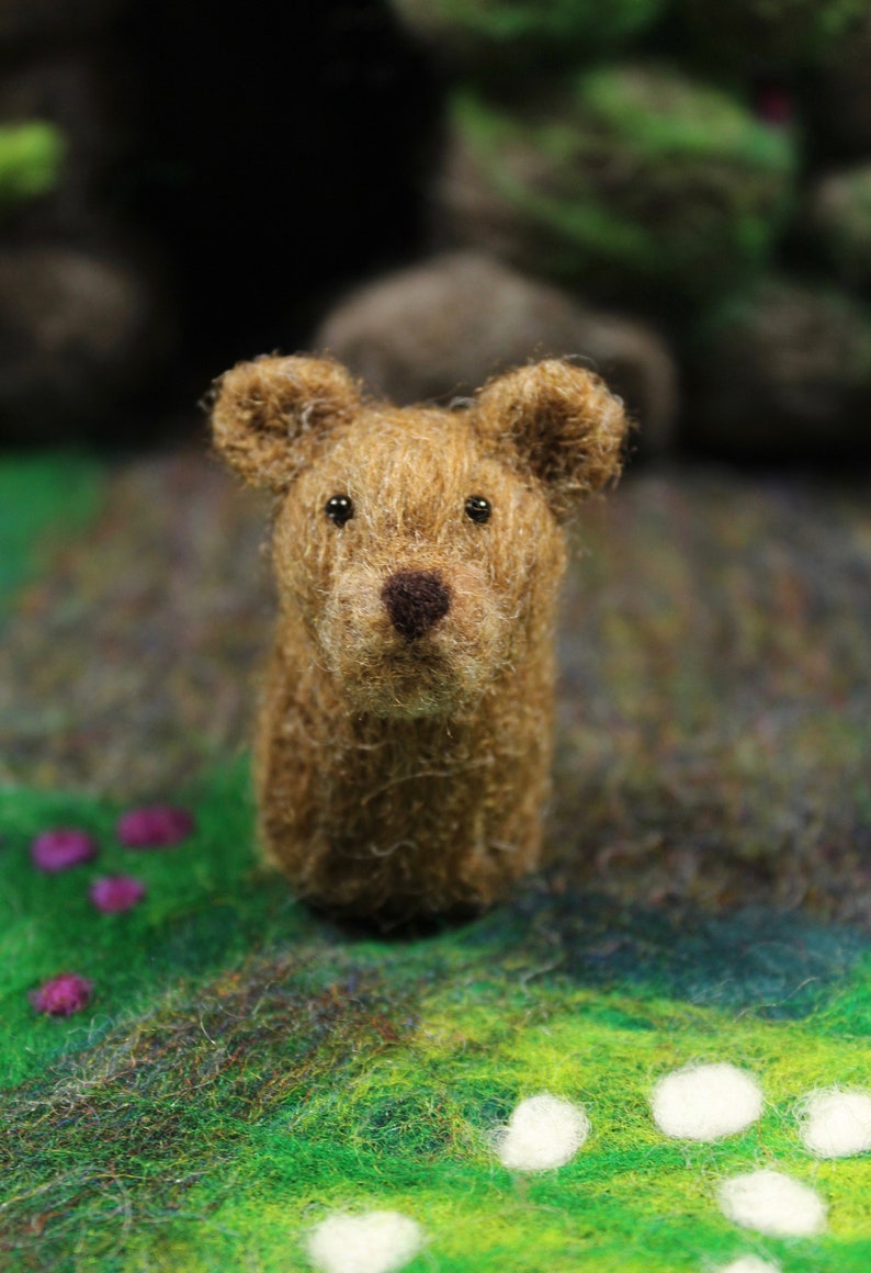 Bears Handmade Needle Felted Wool Bears Woodland Bears | Etsy