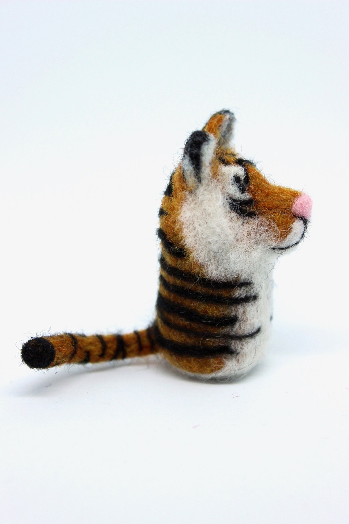 Tiger Handmade Needle Felted Wool Tiger - Etsy
