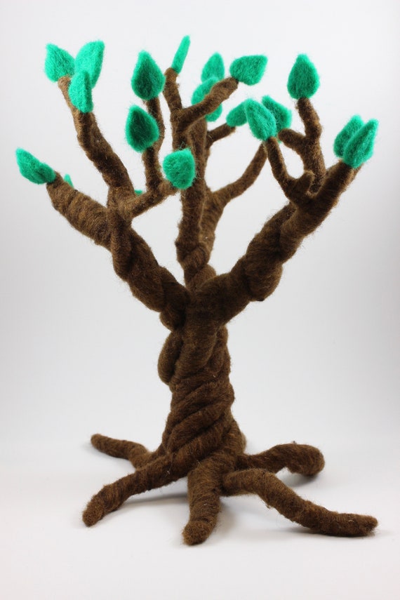 Tree Needle Felted Tree Handmade Wool Tree | Etsy