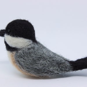 Black-capped Chickadee; Felted Bird; Handmade Bird; Felted Chickadee ...