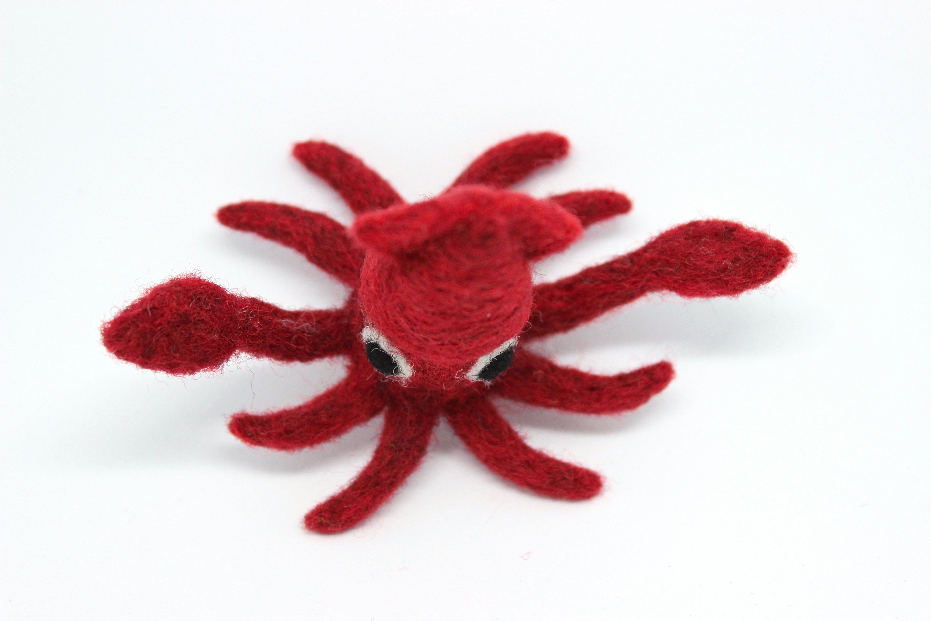 Giant Squid Small Handmade Needlefelted Wool Giant Squid - Etsy