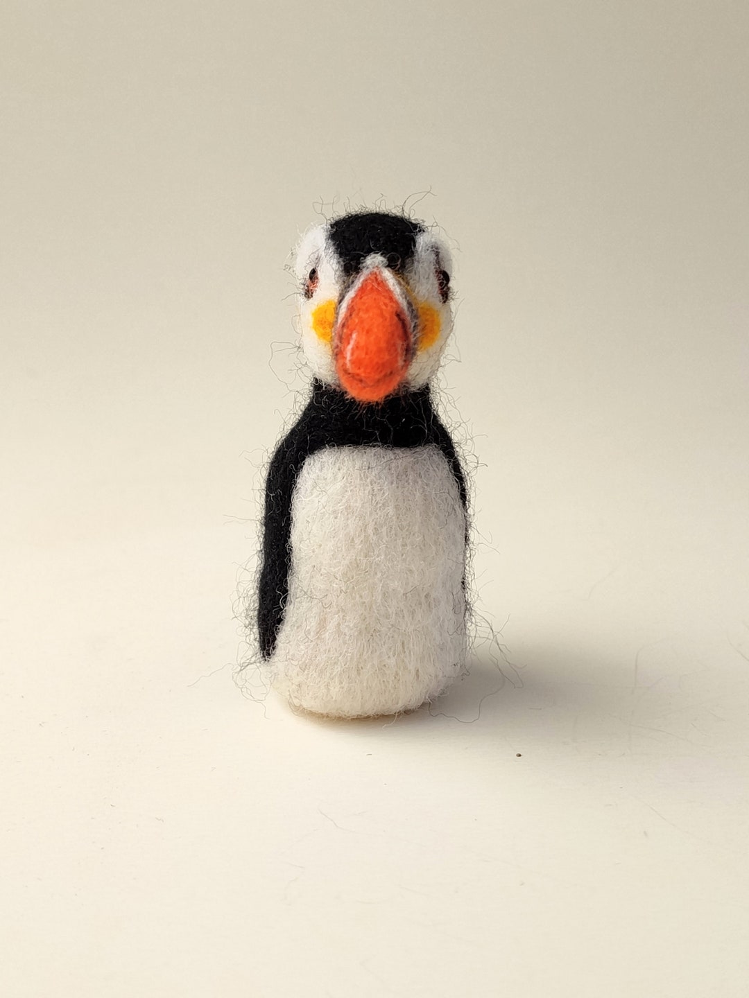 Puffin, Handmade Needle Felted Puffin, Wool Bird - Etsy