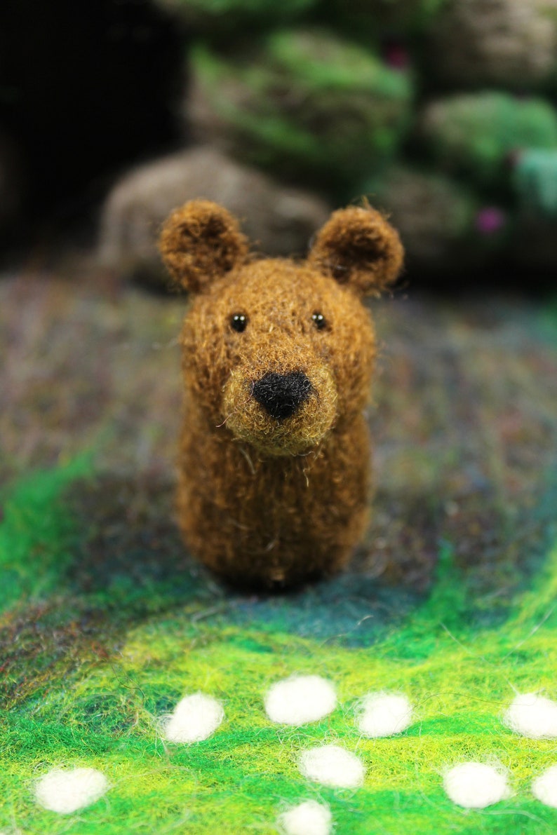 Bears Handmade Needle Felted Wool Bears Woodland Bears - Etsy