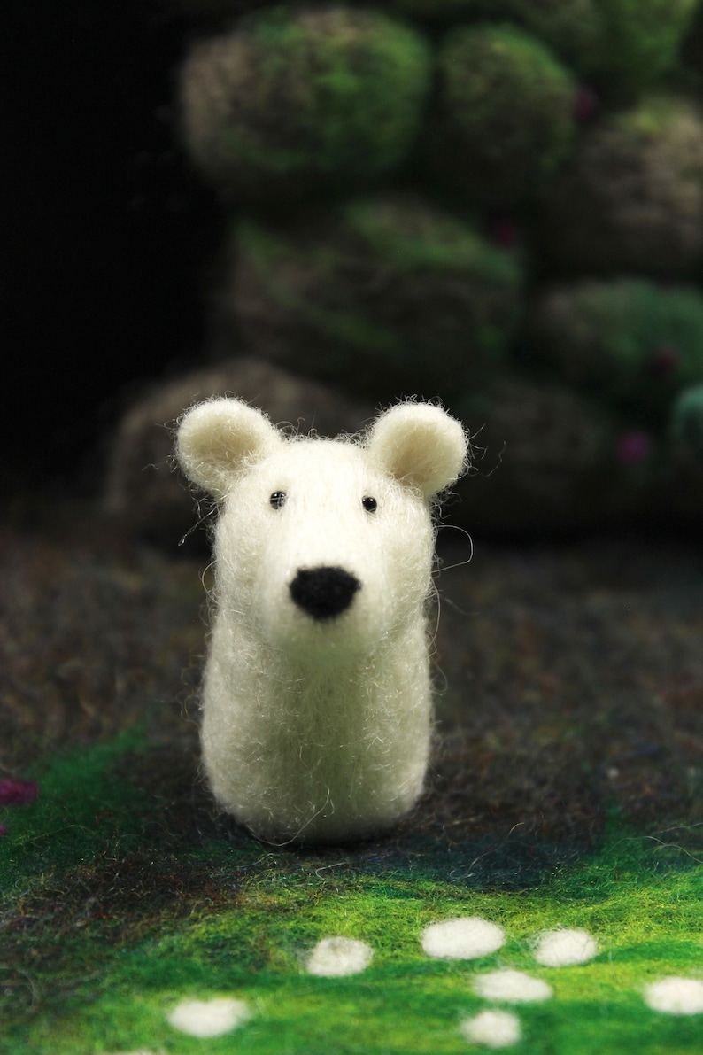 Bears; Handmade Needle Felted Wool Bears; Woodland Bears; Polar Bear ...
