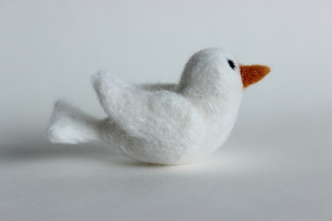 Dove; Peace Dove; Needle Felted Dove; Holiday Dove; Wool Dove; Handmade ...