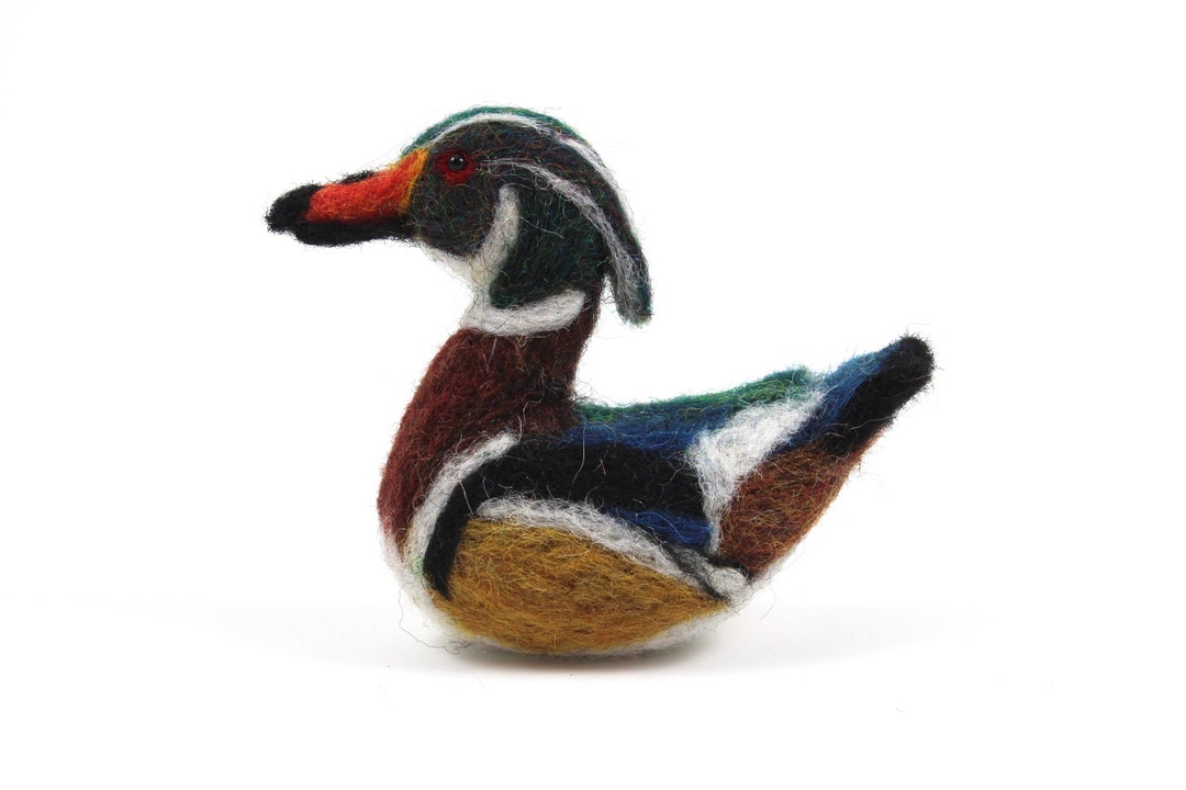 Wood Duck; Handmade Needle Felted Small Wood Duck - Etsy
