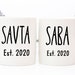 Savta and Saba Mugs Set, Hebrew Grandparents Baby Reveal, Pregnancy ...