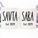 Savta and Saba Mugs Set, Hebrew Grandparents Baby Reveal, Pregnancy ...