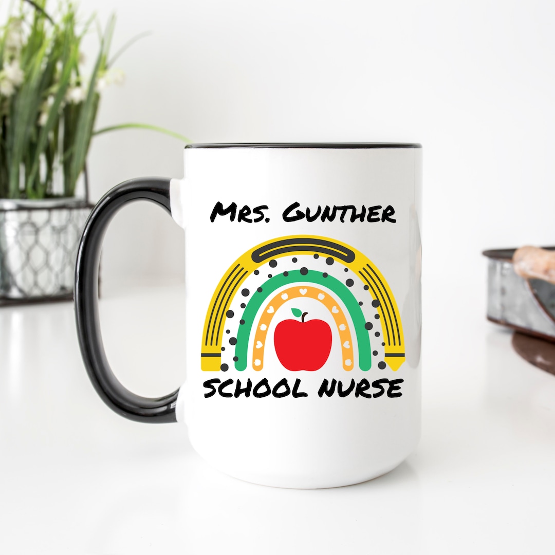 School Nurse Personalized Coffee Mug - Gift for School Nurse From ...