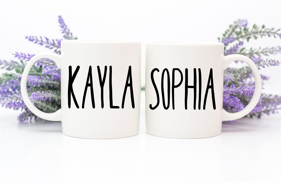 PERSONALIZED NAME MUG, Custom Name Gift, Mug With Name, Bulk Favor Gift ...