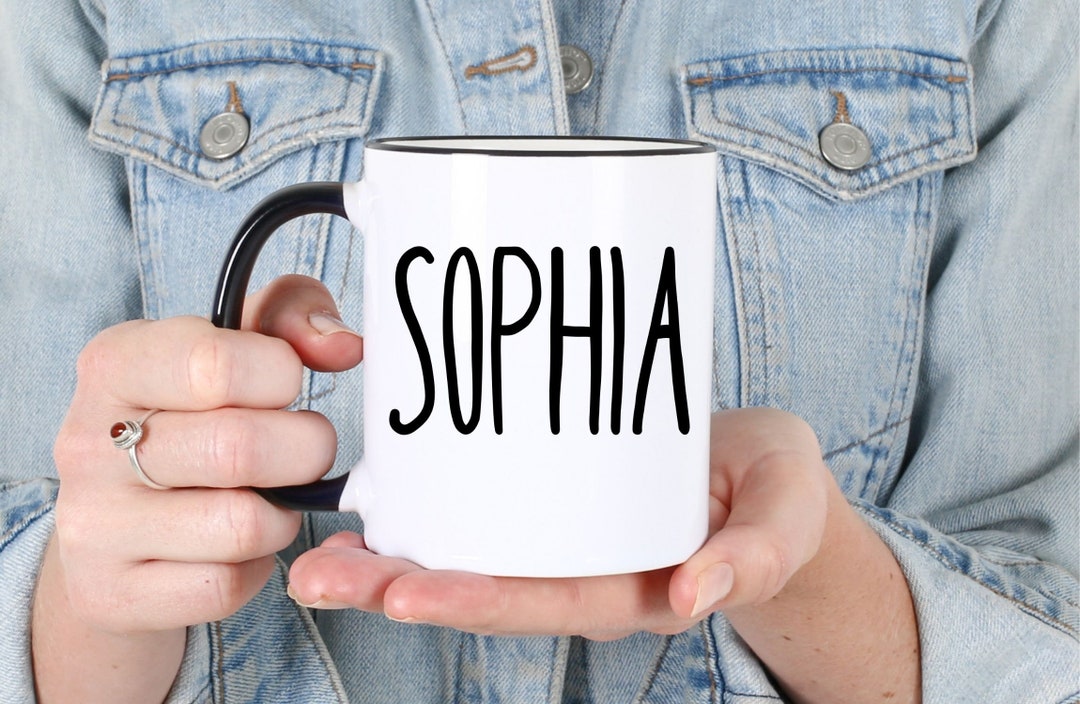 Custom Name Mug, Personalized Mug With Name, Add Name Mug, Monogram Mug ...