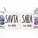 Savta and Saba Mugs Set, Hebrew Grandparents Baby Reveal, Pregnancy ...