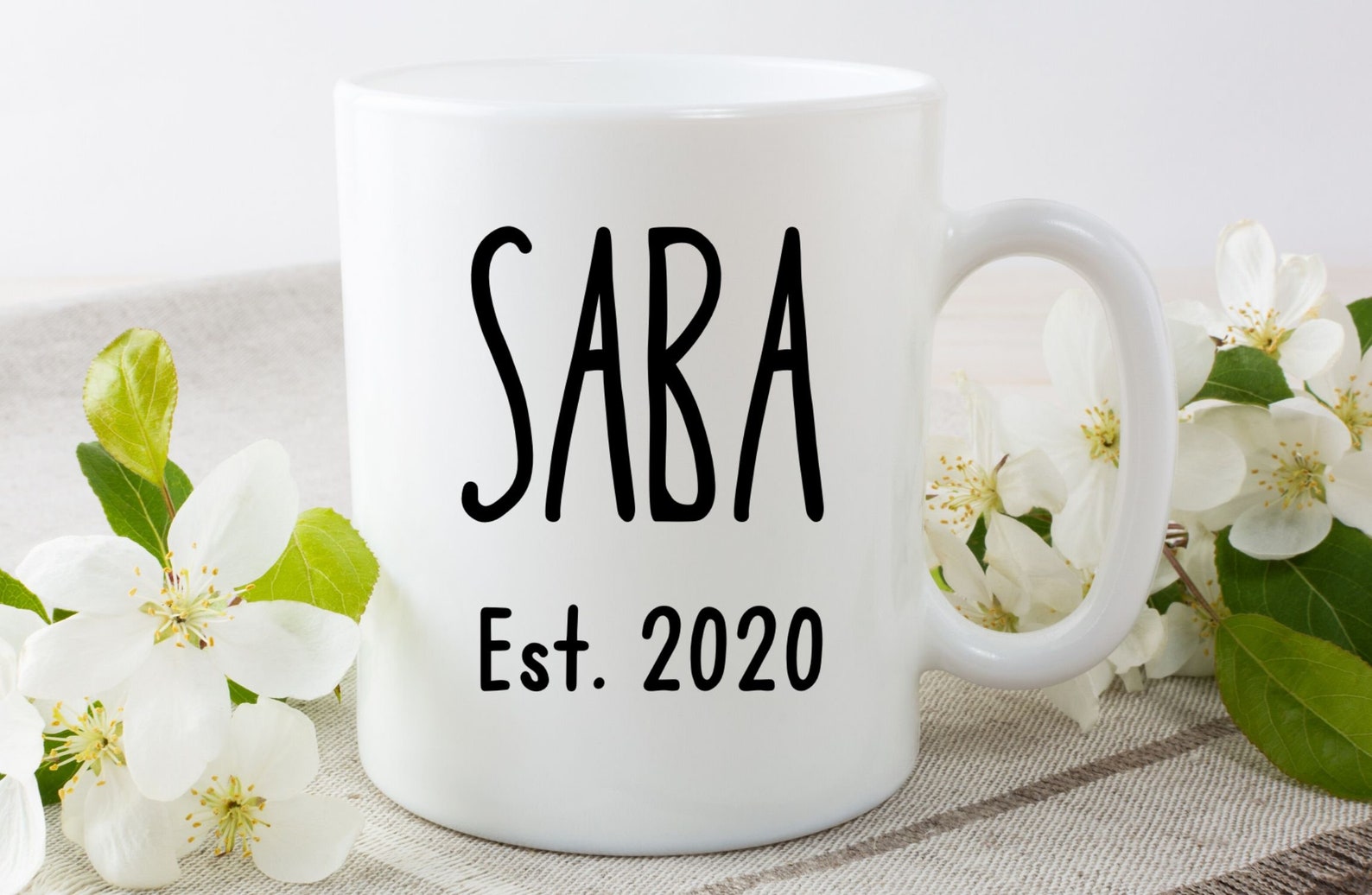 Savta and Saba Mugs Set Hebrew Grandparents Baby Reveal - Etsy
