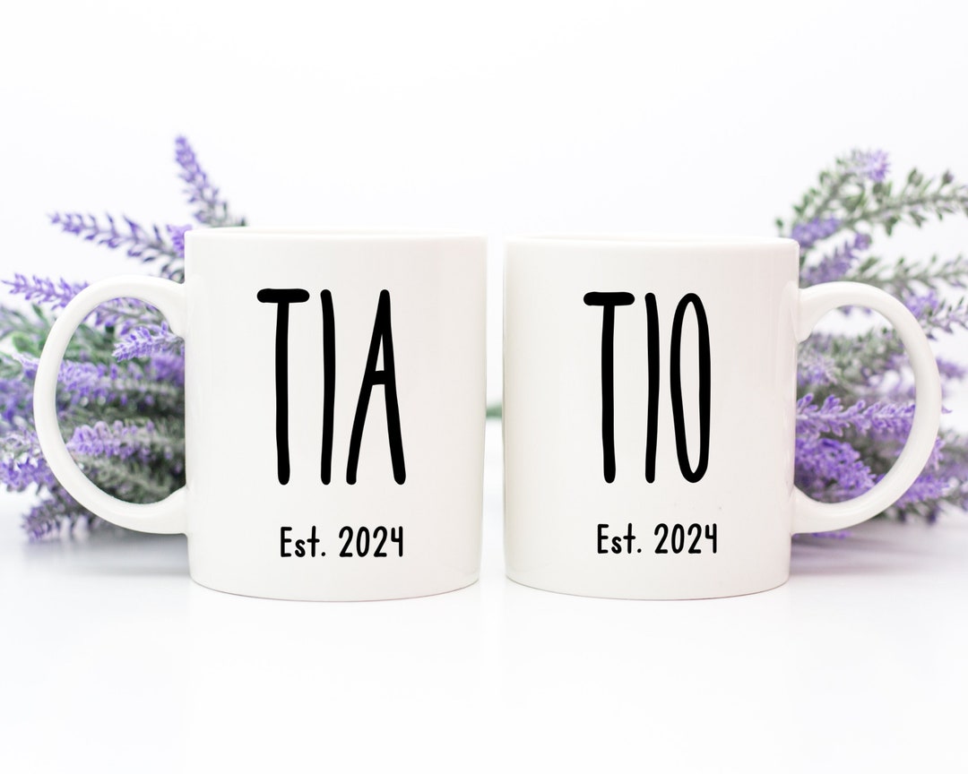 Tia and Tio Mug Set Spanish Aunt and Uncle Mug Pregnancy - Etsy