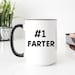 Farter Mug, Number One Farter, Farther Mug, Funny Dad Gift, Fathers Day ...