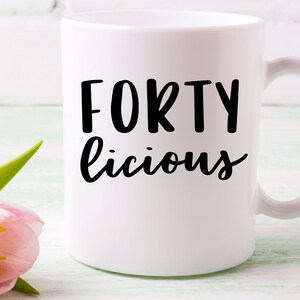 40th Birthday Gifts for Her, Forty Licious, 40 Years Old Gifts, Born in ...