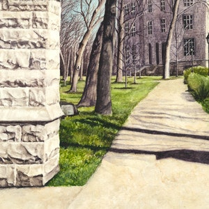 Northwestern University Watercolor Painting Print NWU Graduation Gift ...