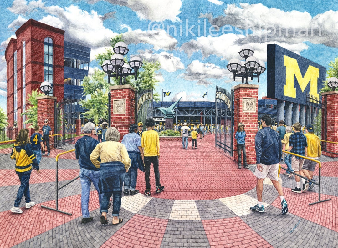 University of Michigan Art, Ann Arbor, Michigan Stadium, Big House ...
