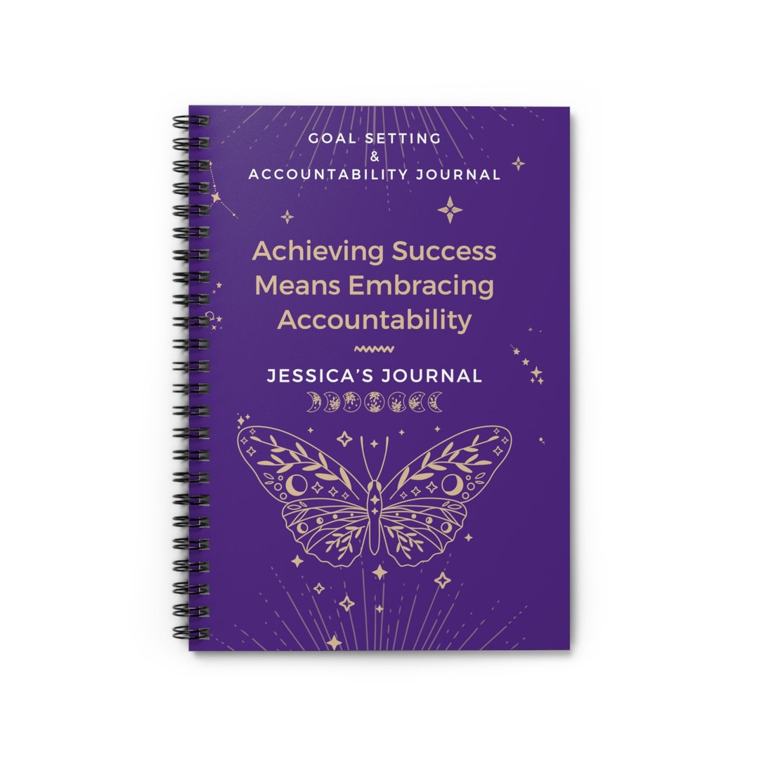 Personalized Goal Planner Spiral Notebook Daily Journal Personal Goal ...