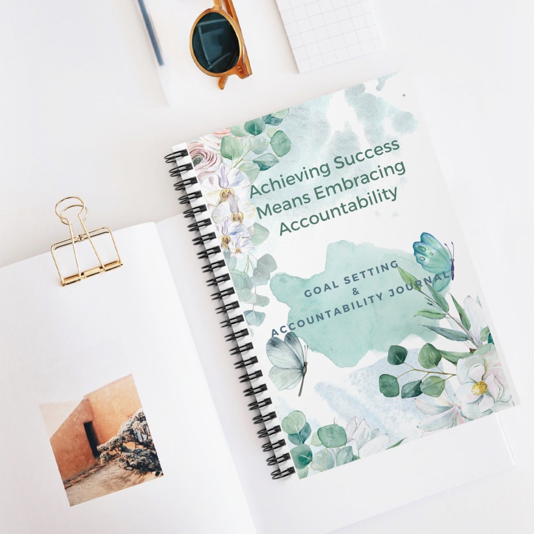 Goal Setting Spiral Notebook Accountability Journal Goal Setting ...