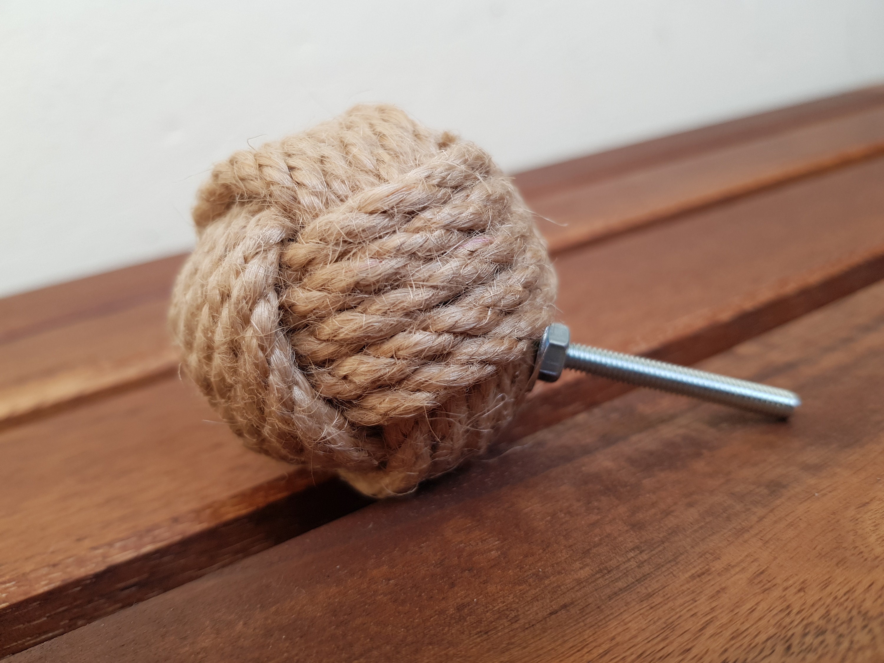 Nautical Jute Knobs, Large Jute Knobs, Jute Rope Drawer Pulls, Jute ...
