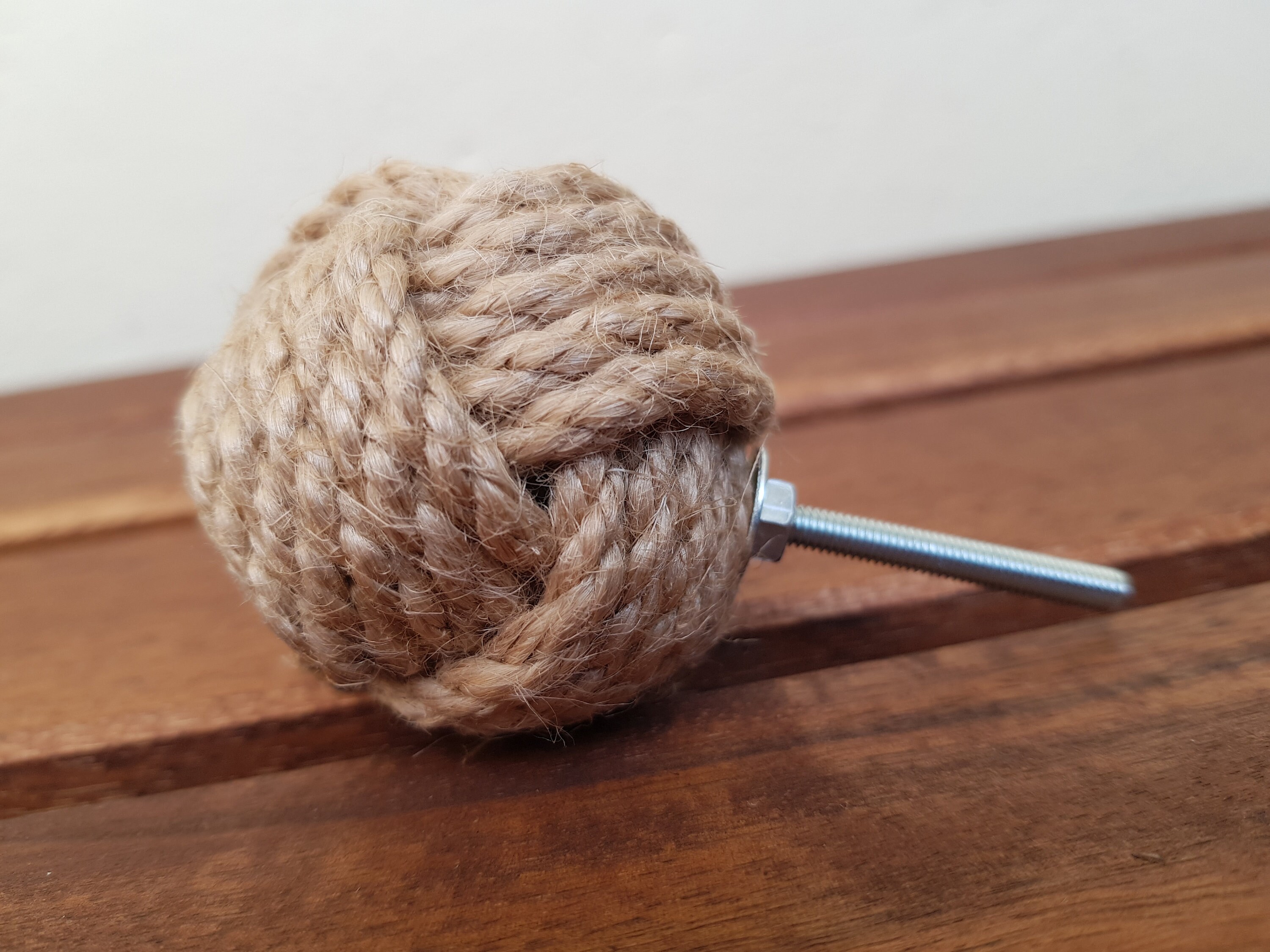 Nautical Jute Knobs, Large Jute Knobs, Jute Rope Drawer Pulls, Jute ...