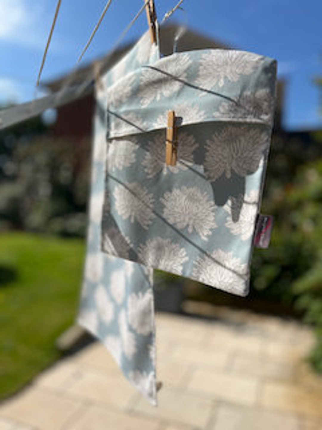 Peg Bag for Washing Line Floral Peg Bag on Hanger Gift for Her Gift for ...