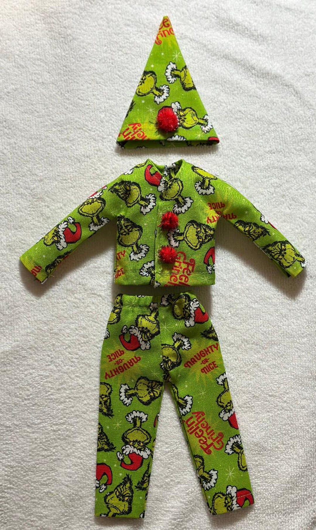 Grinch Elf Clothes Boy (12 in Doll) - Etsy