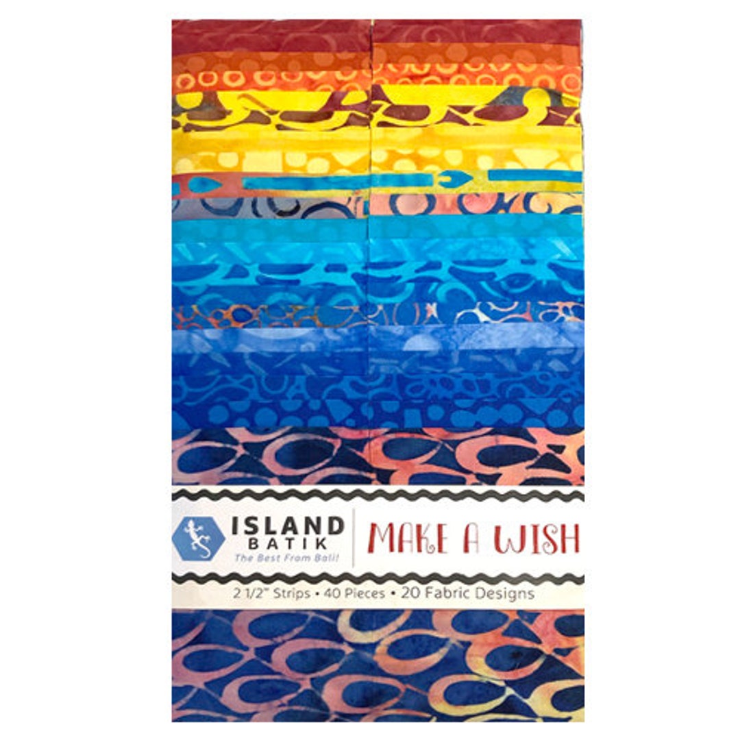 Island Batik *make a Wish 2.5" Strip Pack - Etsy