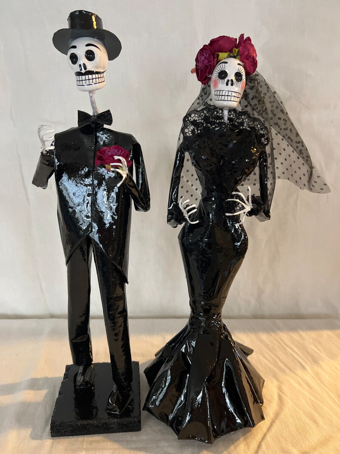 Catrin and Catrina Papel Maché. - Etsy