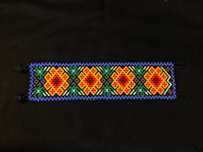 Huichol Beaded Bracelet - Etsy