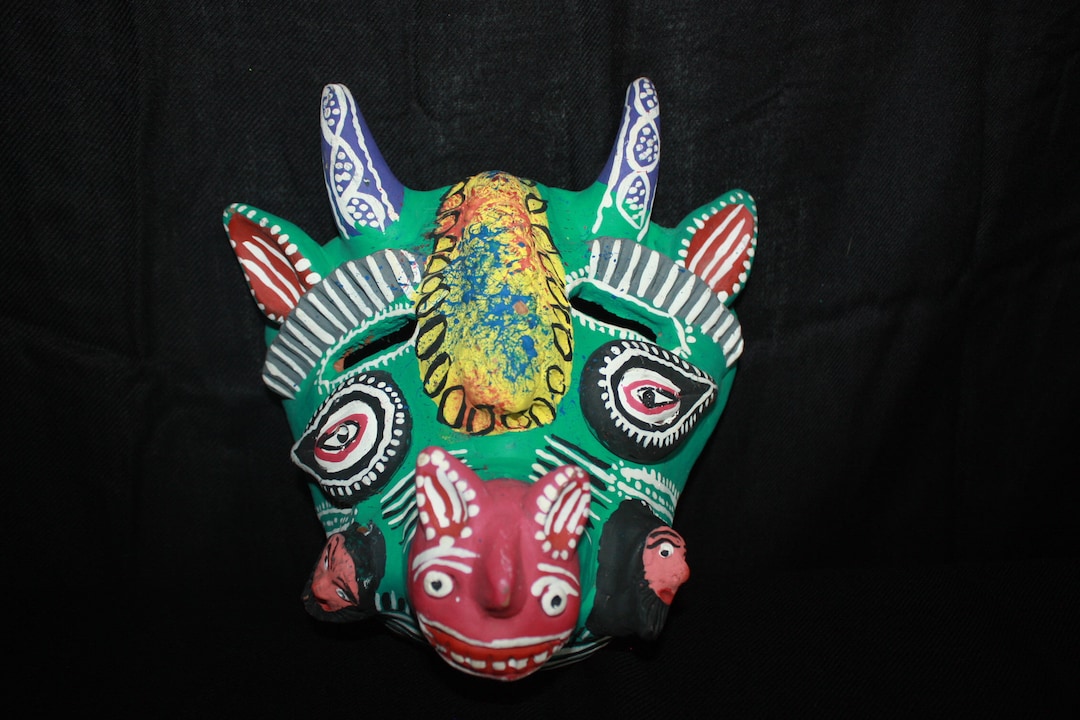 Clay 100% Handmade / Painted Mask Made by Mexican Artisans From the ...