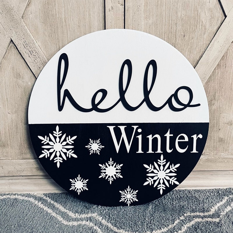 Winter Wood Sign - Etsy