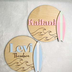 Birth Announcement Sign, Baby Name Sign, Baby Keepsake, Newborn Name ...