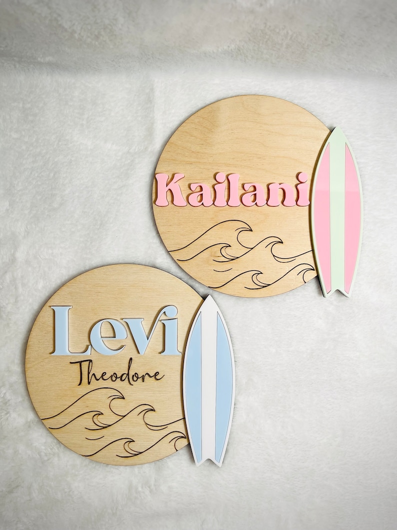 Birth Announcement Sign, Baby Name Sign, Baby Keepsake, Newborn Name ...