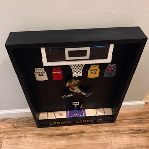 Handmade Lebron James 3D Dunk Shadow Box Art: LA Lakers Decor - Etsy