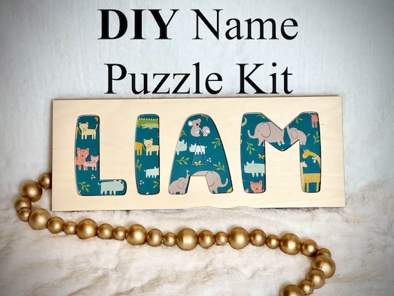 Custom Do It Yourself Name Puzzle Kit DIY Name Puzzle Kit | Etsy