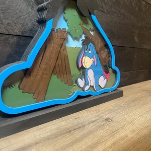 Eeyore, Winnie the Pooh Bear, Layered Pooh Bear, 3D Layered Wooden ...