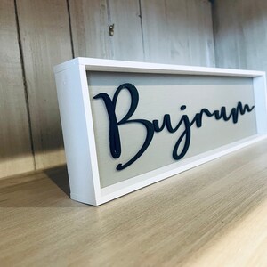 Bujrum, Bujrum Welcome Sign, Bosnian Signs, Balkan Home, Wood Framed ...