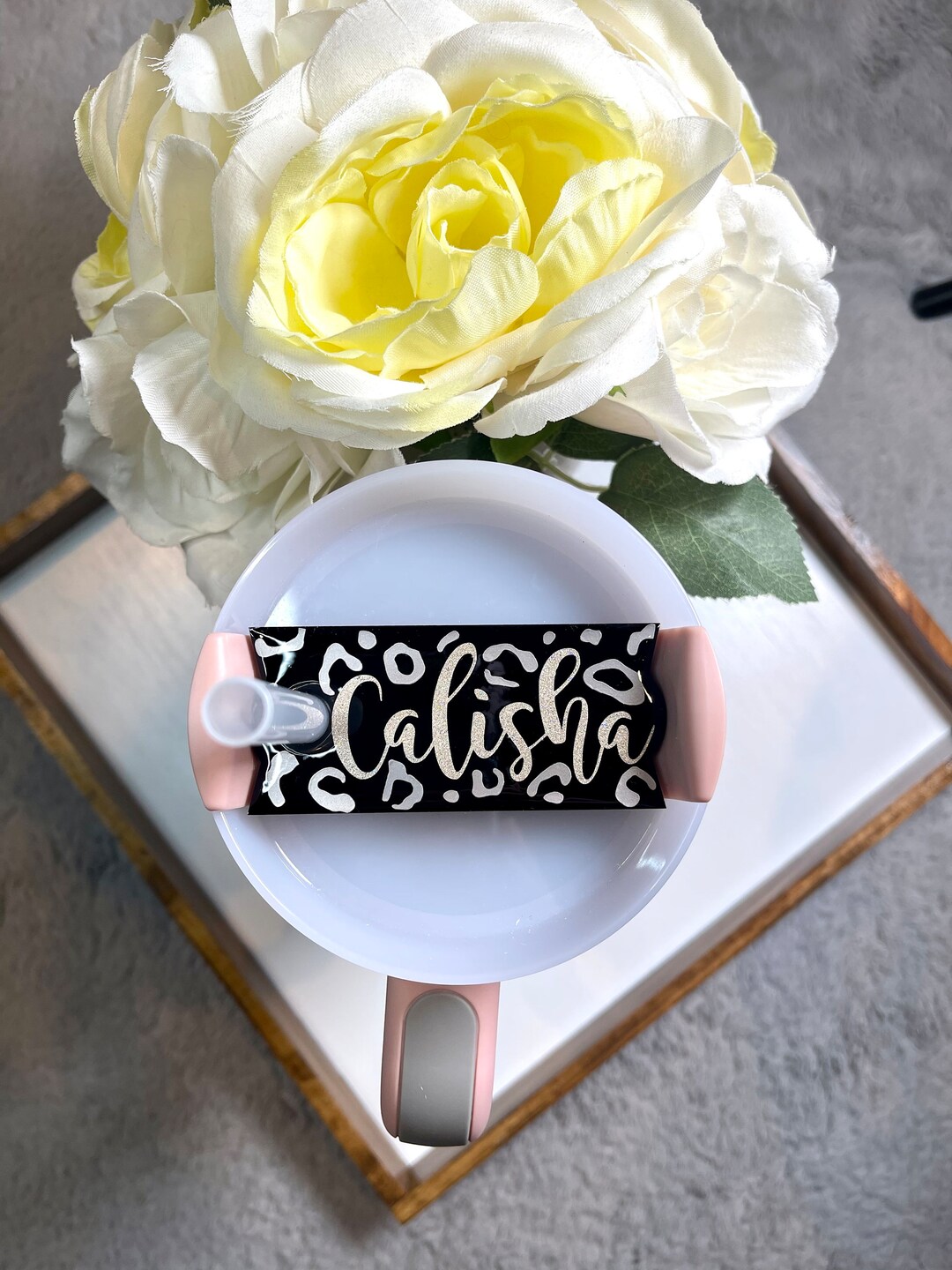 Stanley Name Plates, Stanley Cup Name Topper, Custom Stanley Name Tag ...