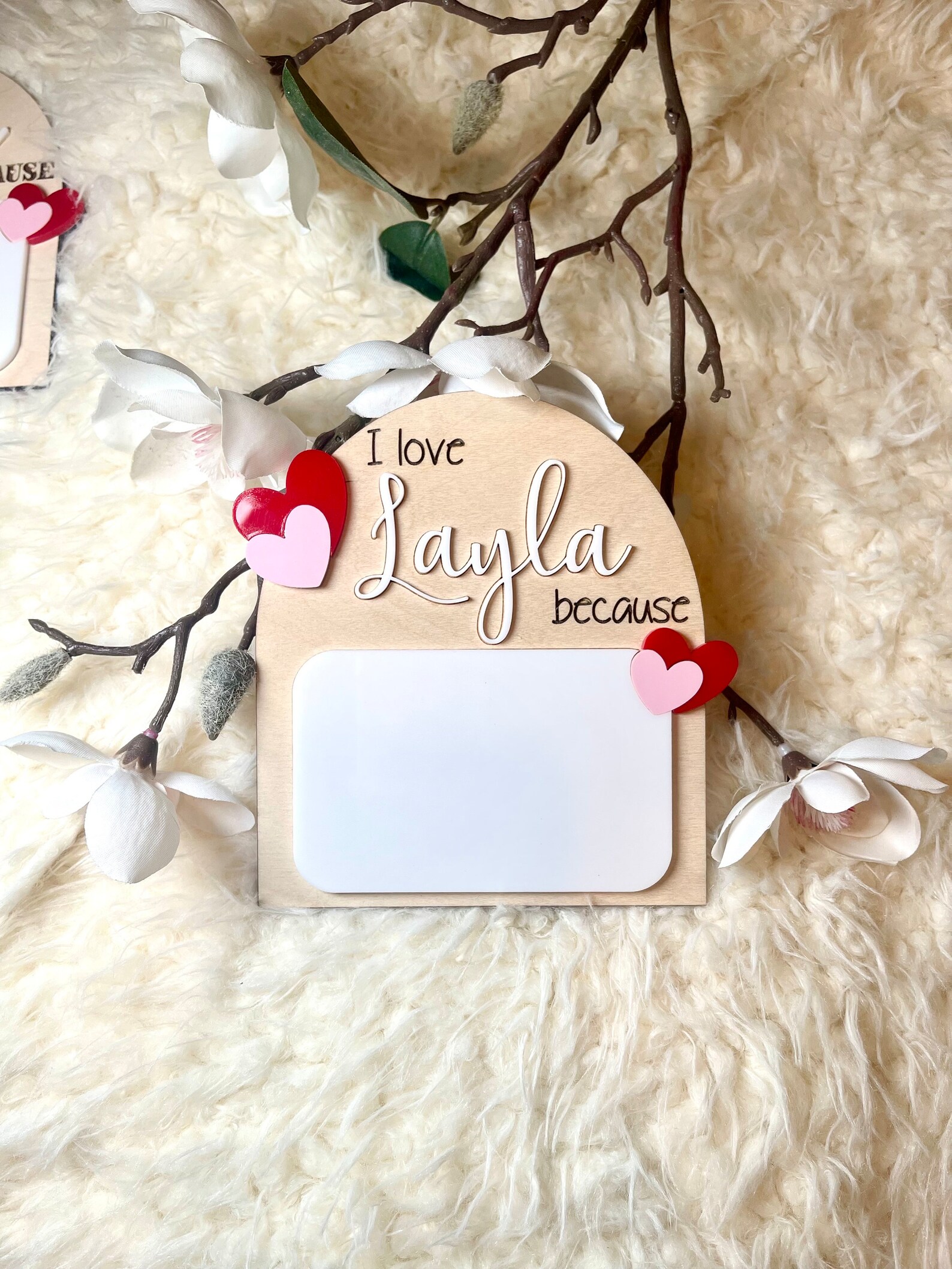 Valentine's Day I Love You Sign | Dry Erase Sign | Love Note | I Love ...