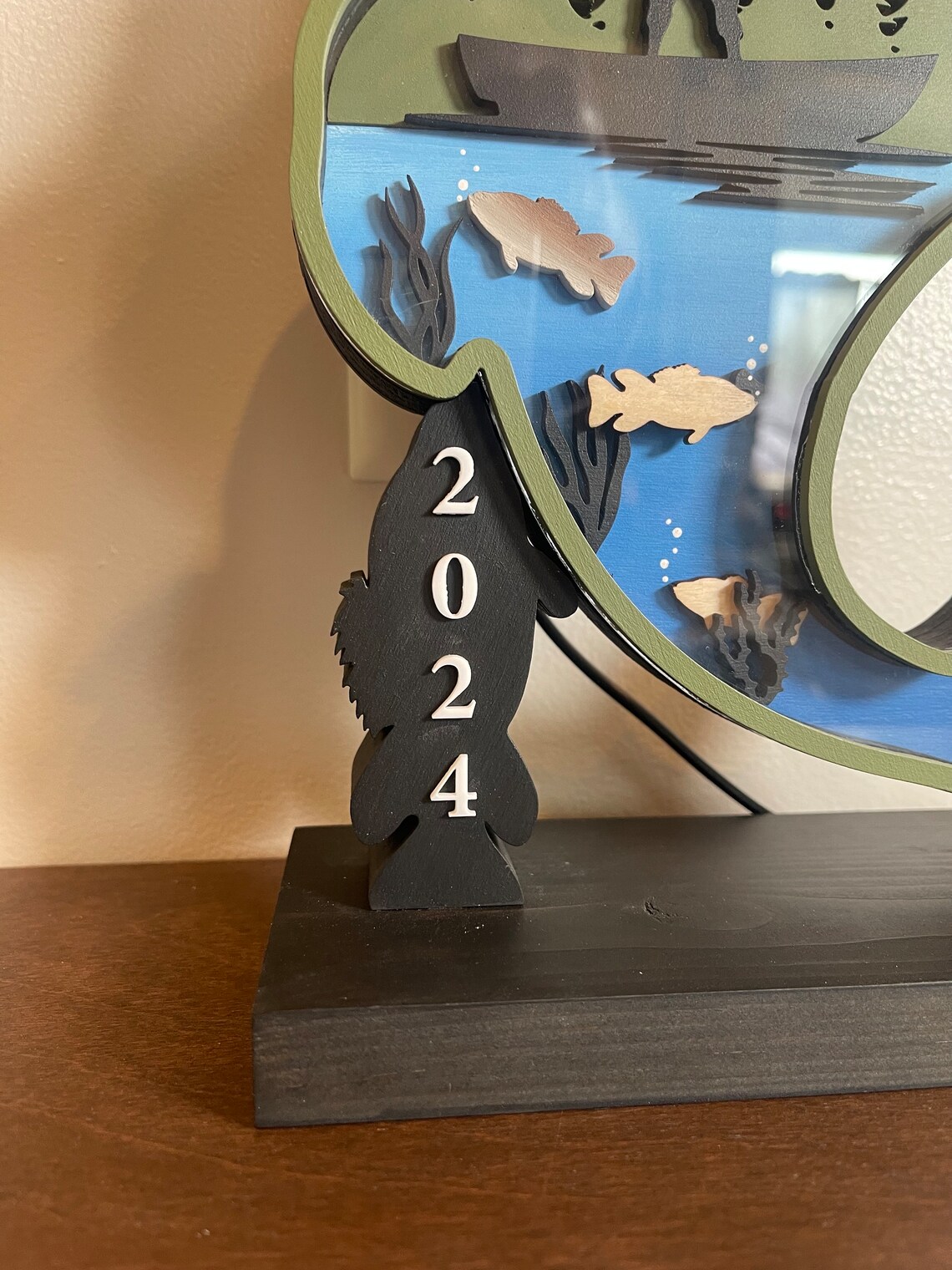 3D Layered Fish, 3D Fishing Gift, Mancave Gift, Fathers Day Gift, Wood ...