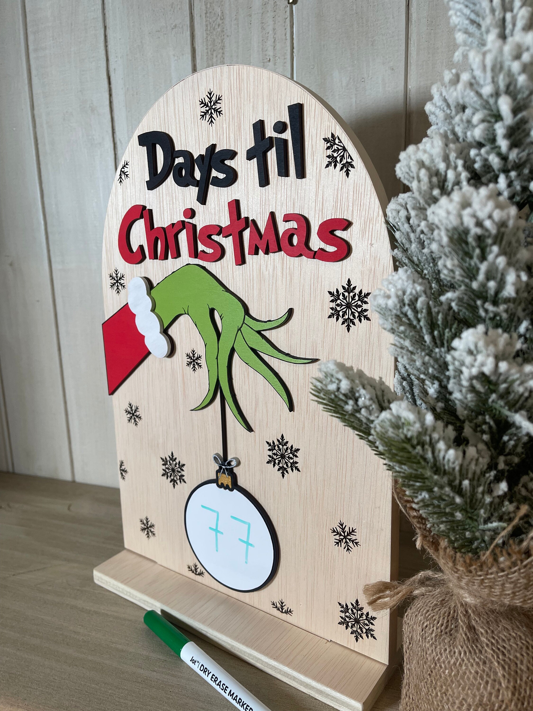 The Grinch Christmas Countdown - Etsy UK